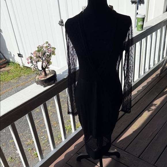 Auditions | Dresses | Auditions Black Long Sleeve Lace Dress | Poshmark